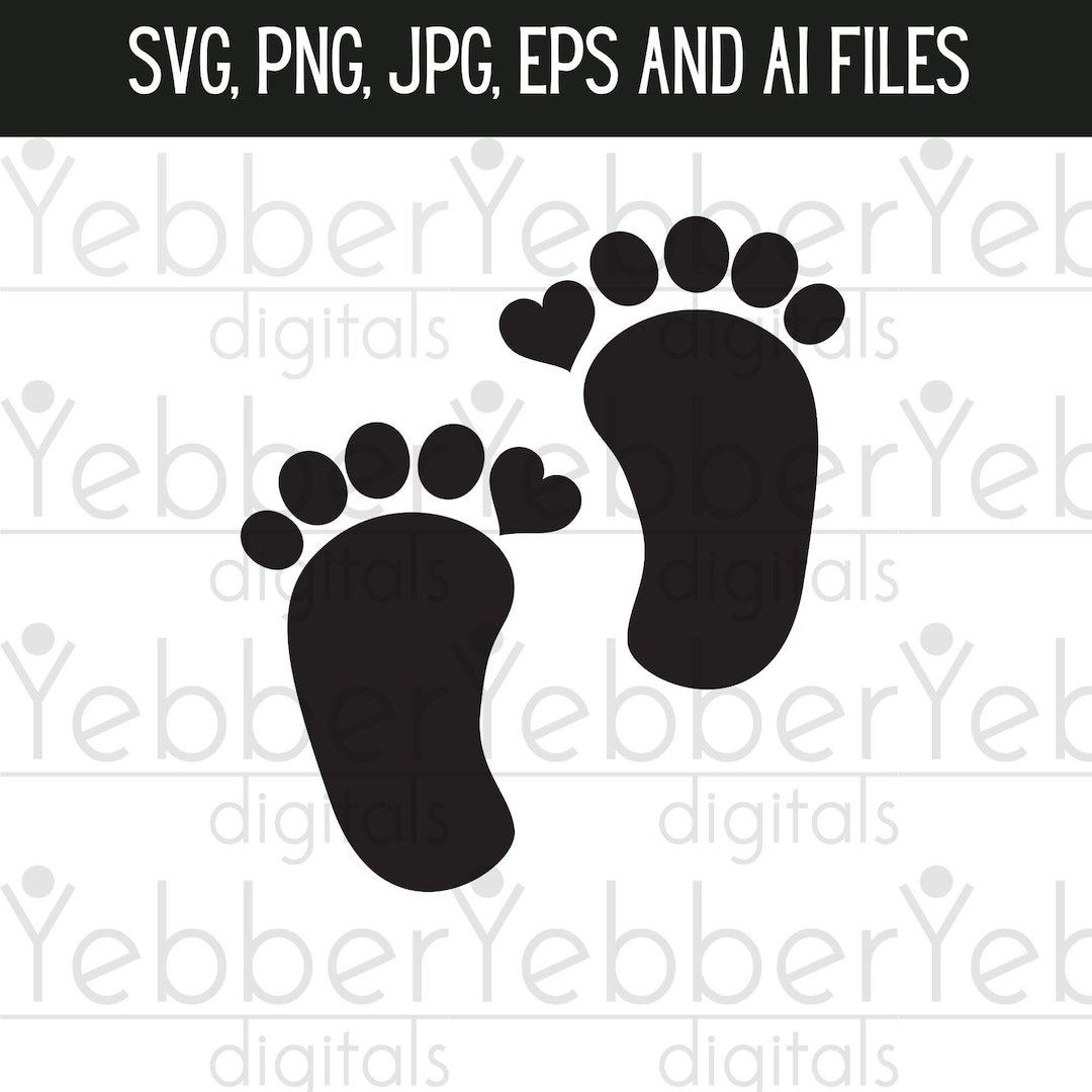 Heartful Baby Toes SVG, PNG, JPG and More - Love in Every Baby ...