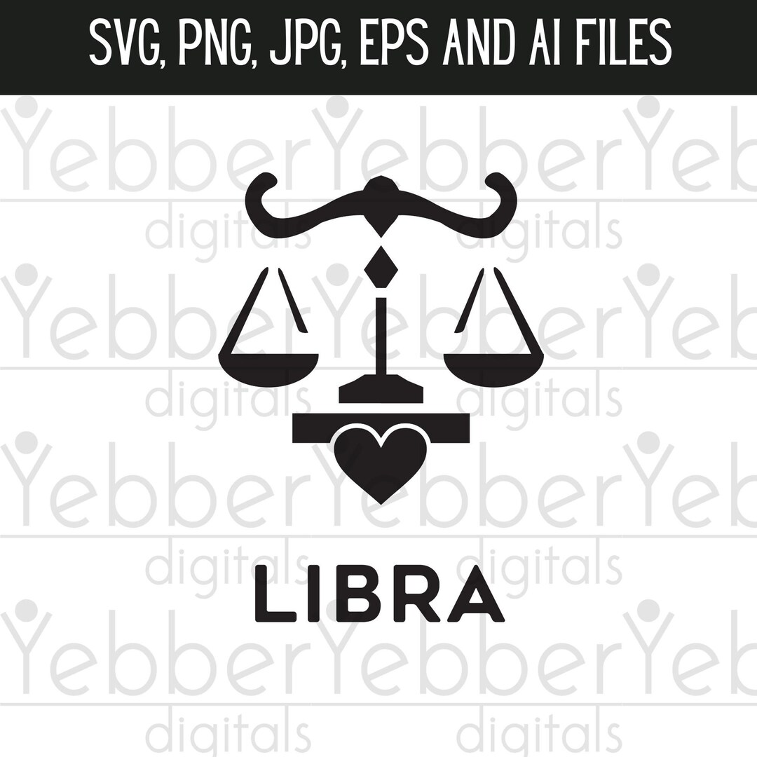 Zodiac Sign SVG, Instant Download, Libra Zodiac PNG, Constellation Cut ...