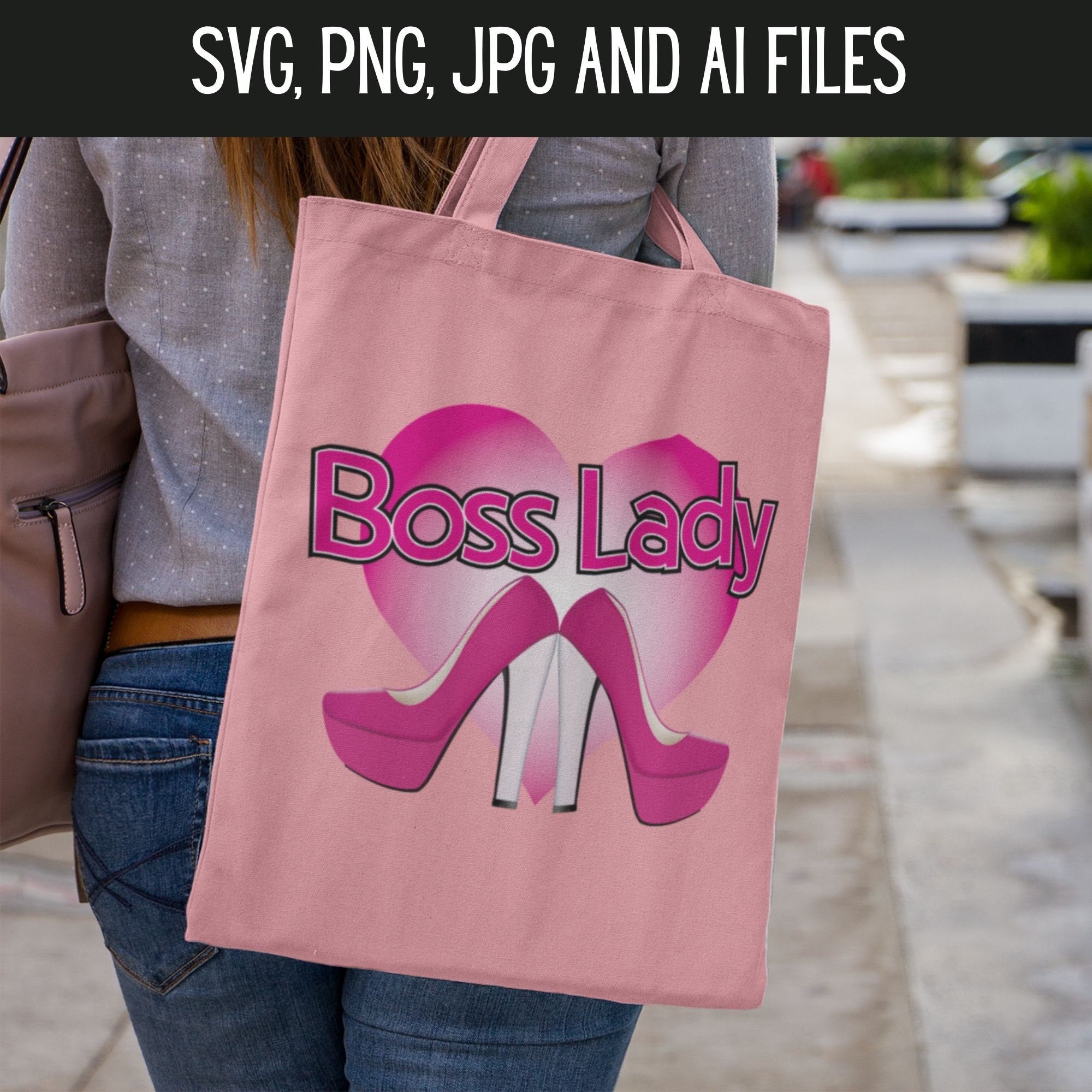 Boss Lady SVG Pink Gal Clipart Womanly Design Rose Decore - Etsy