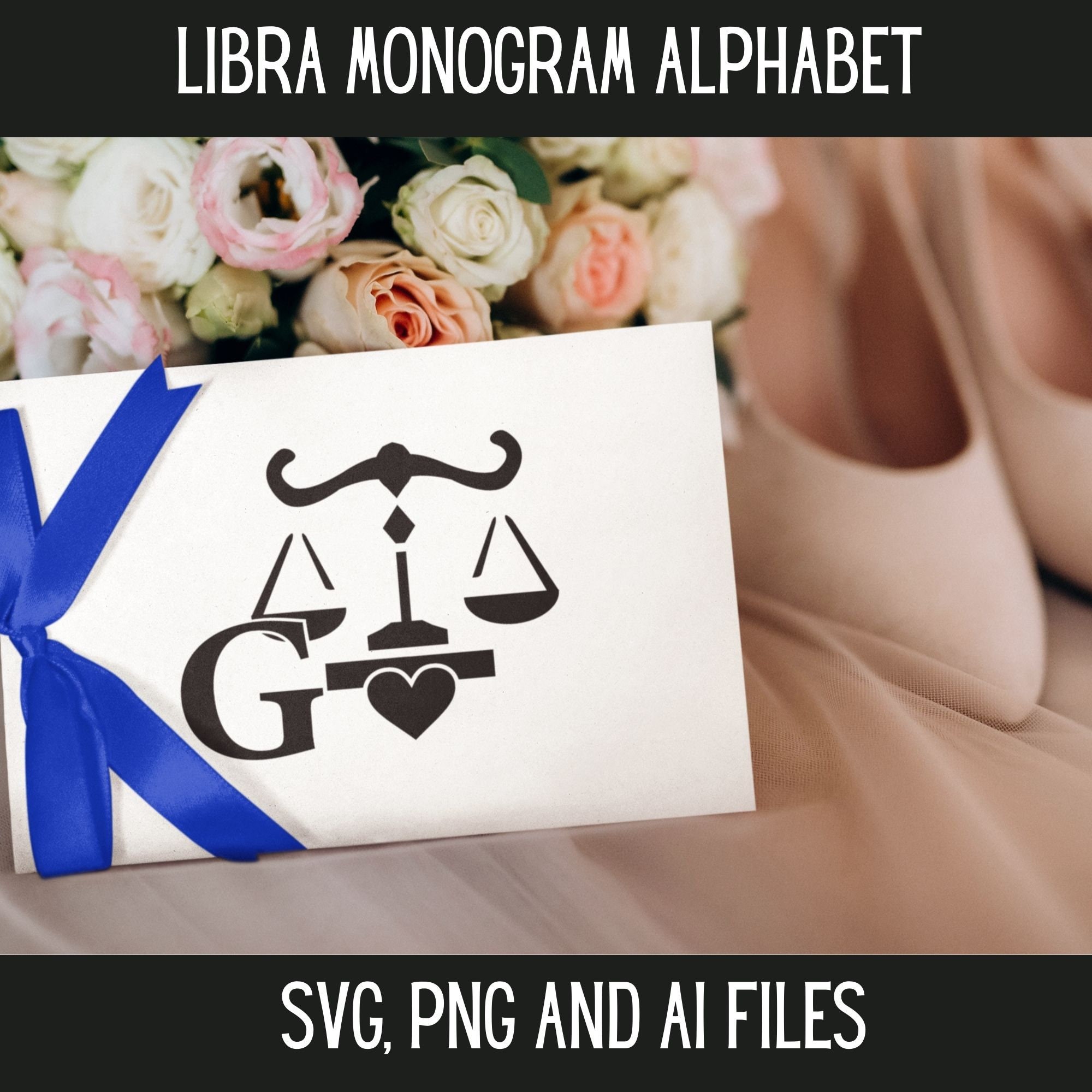 Zodiac Libra Alphabet, Monogram Personal Gift, Newborn Initials, Star ...