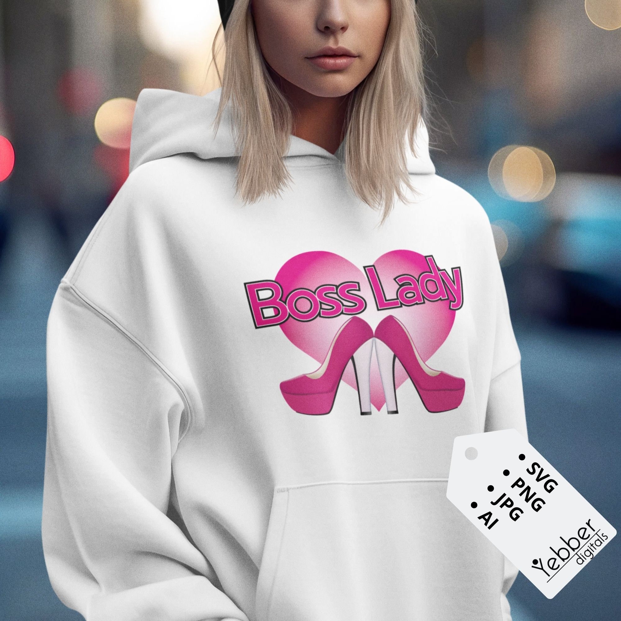 Boss Lady SVG, Pink Gal Clipart, Womanly Design, Rose Decore ...