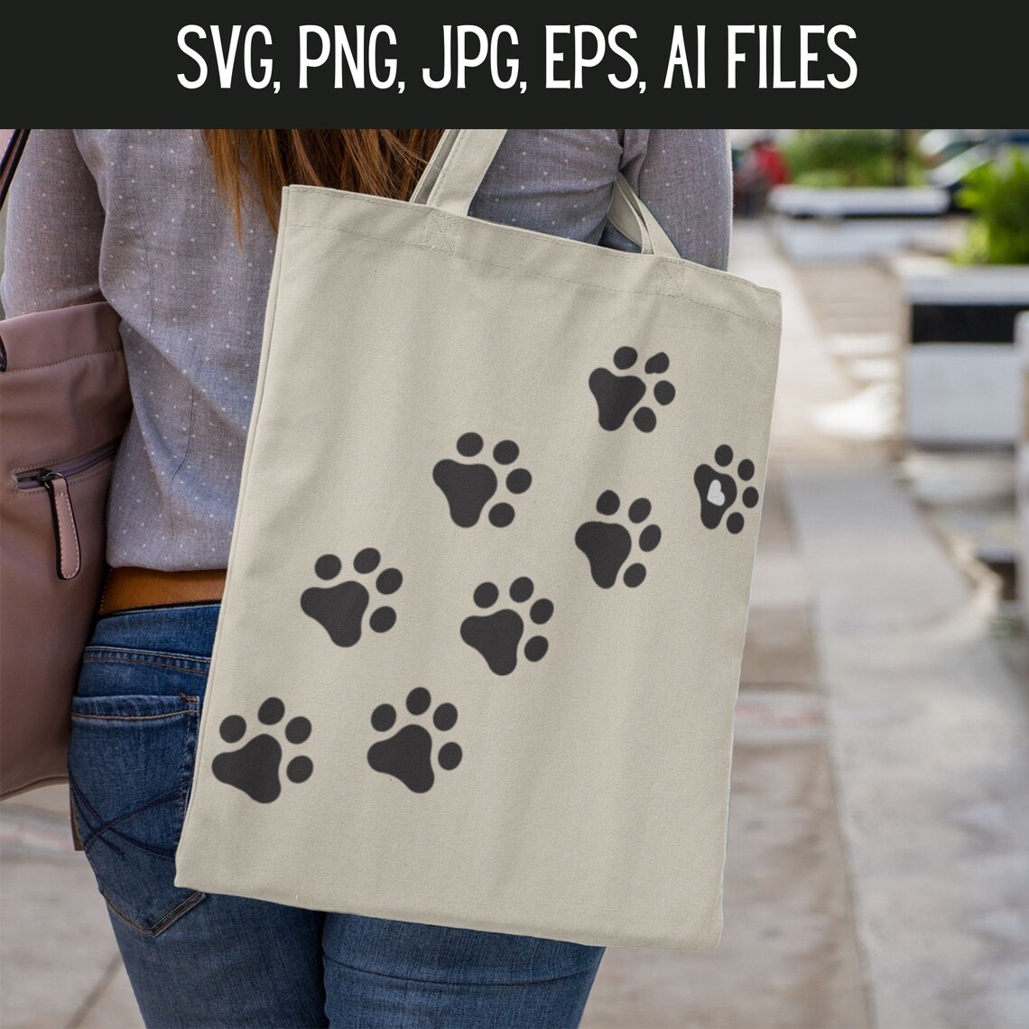 Pet Paw Prints SVG, Paw Print Design, Dog Paw Prints PNG, Animal Paw ...