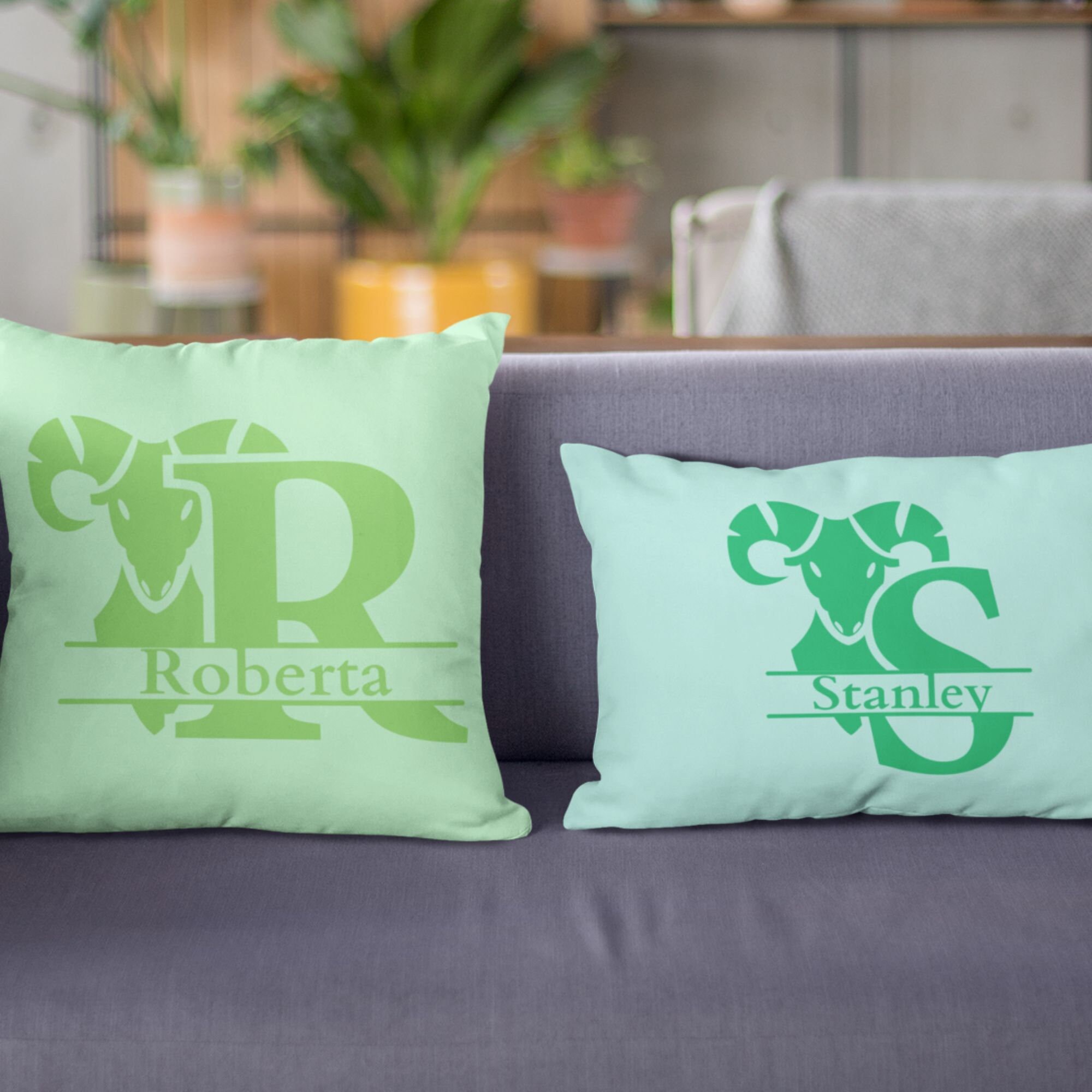 Split Monogram Alphabet SVG, Zodiac Star Sign Files, Aries Initials ...