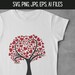 Love Heart Tree SVG, Valentine's Day PNG, Heart-shaped Clipart, Cutfile ...