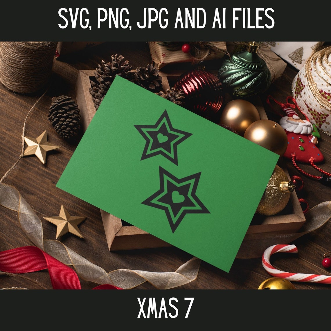 Minimalistic Christmas Stars SVG, Modern Xmas Decor, Winter Holiday PNG ...