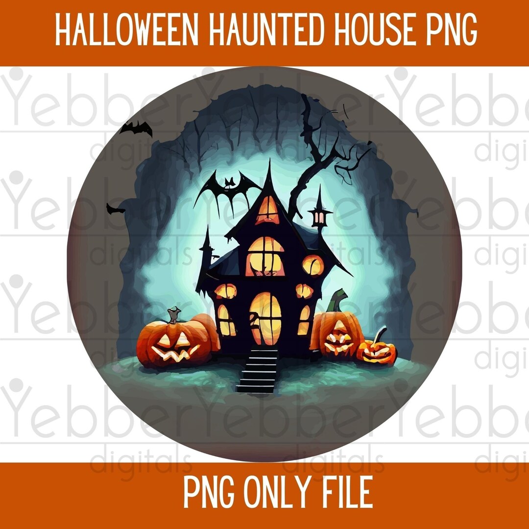 Halloween Haunted House PNG | Creepy PNG | Scary Clipart | Spooky ...