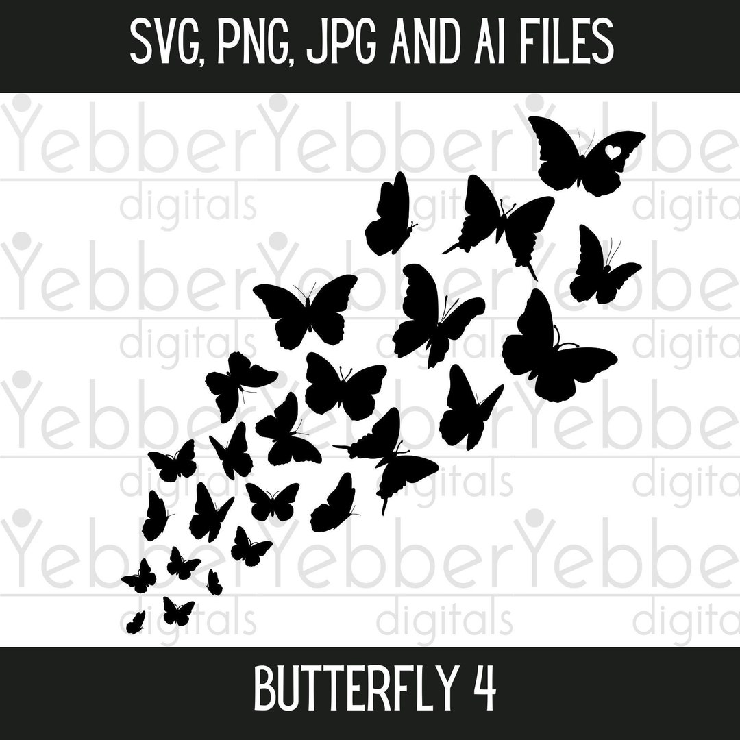 Butterfly SVG, Memorial Symbol, Personal Progress Clipart ...