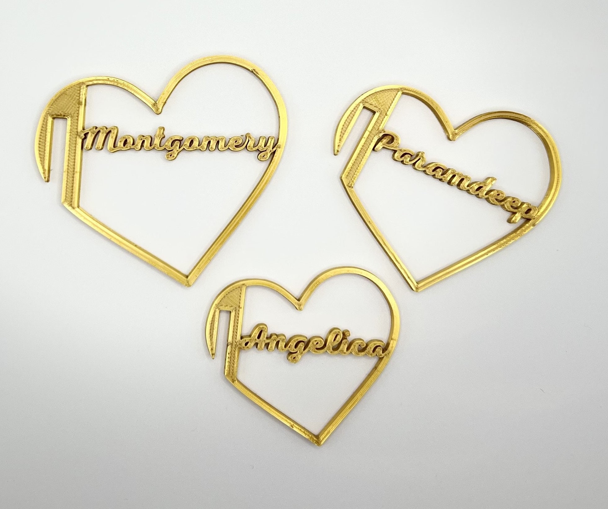 3D Printed Place Setting, Name Place Setting, 3D Printed Names, Wedding ...