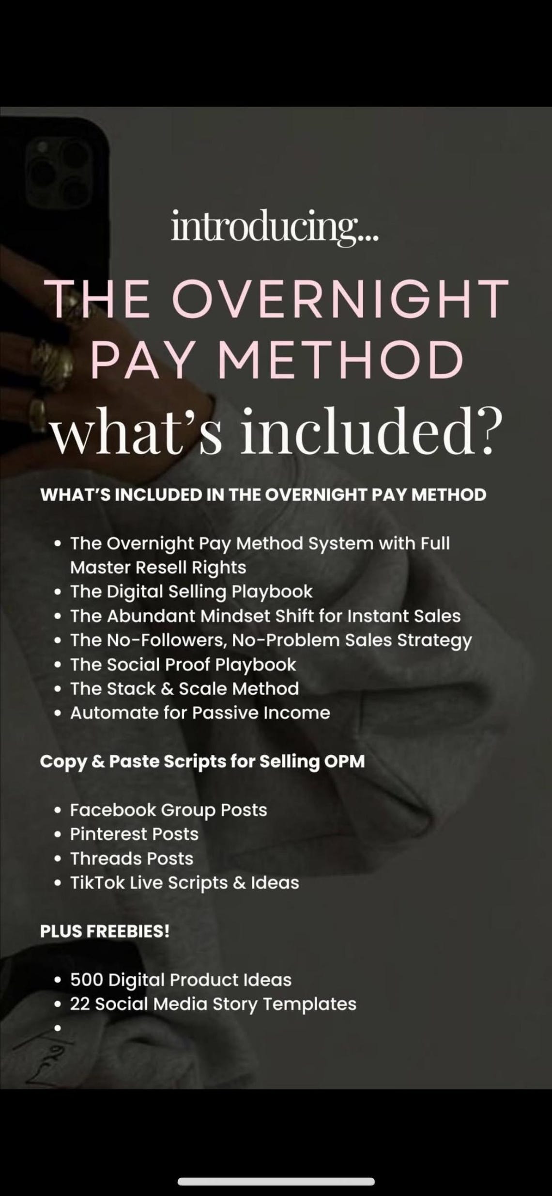 The Overnight Pay Method | Digital Products Guide | MRR/PLR Included ...