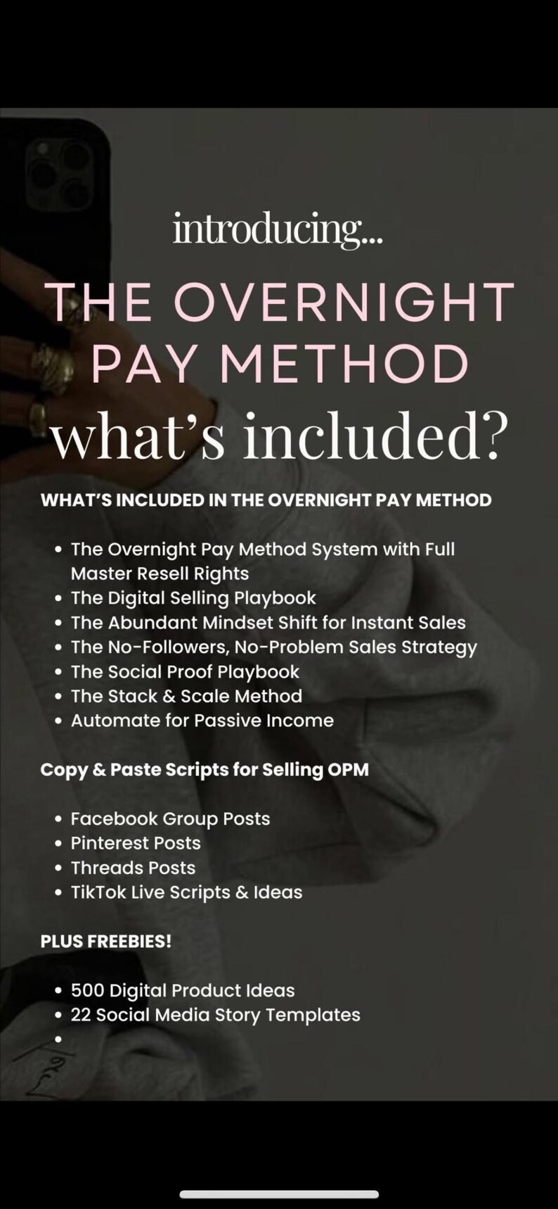 The Overnight Pay Method | Digital Products Guide | MRR/PLR Included ...