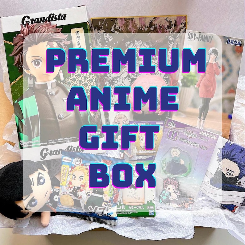 Japanese Anime Gift Box: Official Figure, Plush, Keychain, Gashapon ...