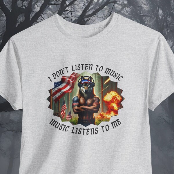 Sigma Wolf Shirt - Etsy