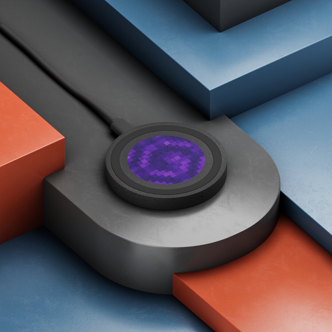 Nether Portal Wireless Charger, Minecraft-inspired Charging Pad, Gaming ...