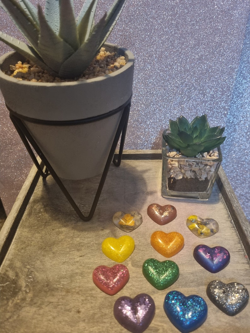 Pocket Hug - Resin Heart With Poem, Colour Can Be Customized. Gift ...