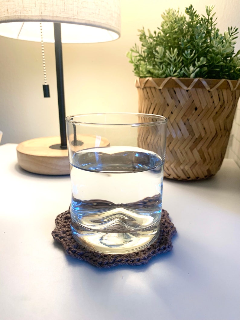 Hand Crocheted Cotton Coasters | Set of 4 | Washable Sustainable Rustic ...