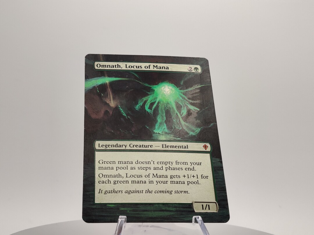 Omnath, Locus of Mana - Hand Painted Acrylic MTG Alter - Etsy