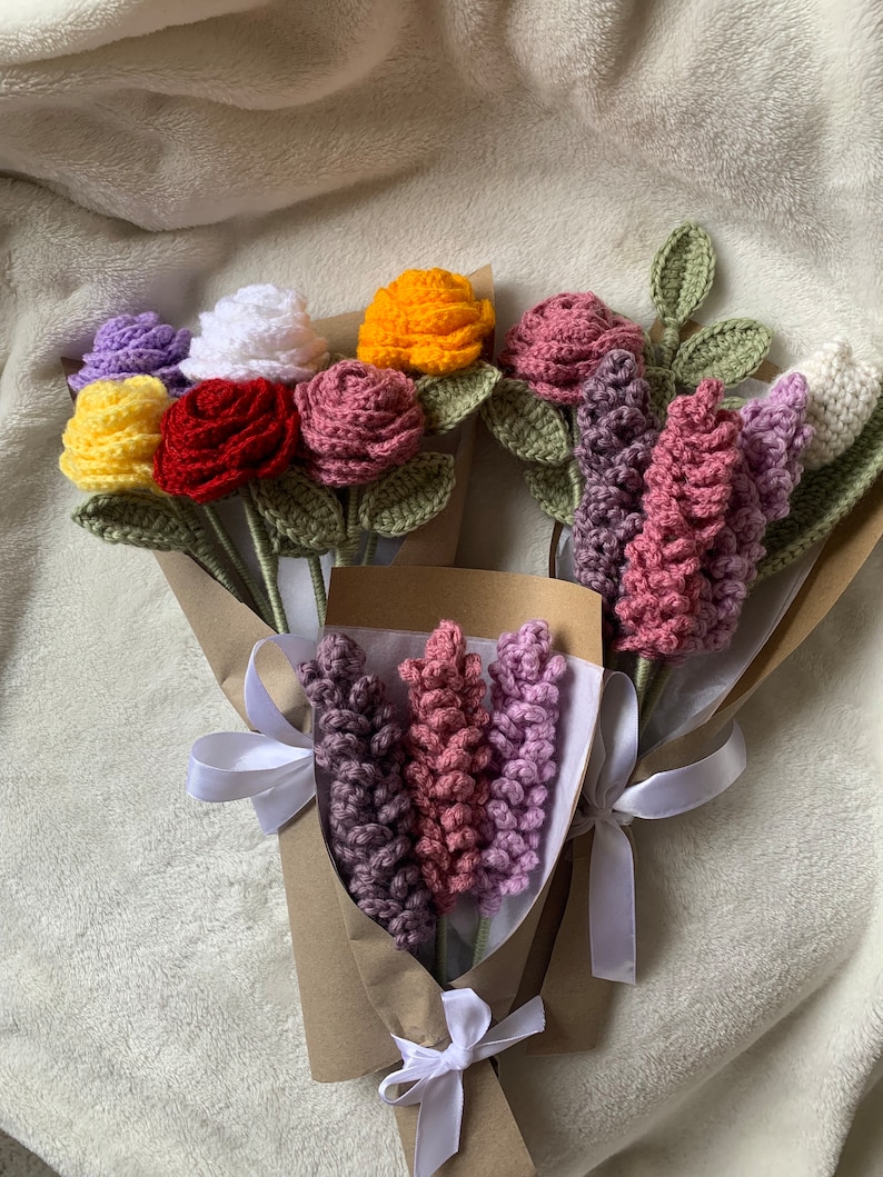 Crochet Rose Flower - Etsy