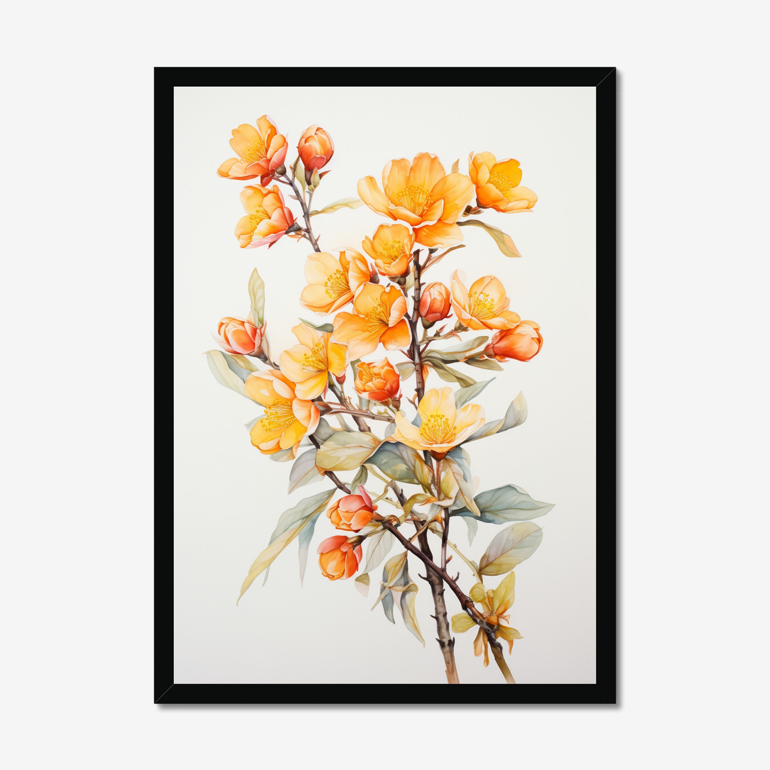Flower Art, Flower Poster, Printable Wall Art, Botanical Wall Decor ...