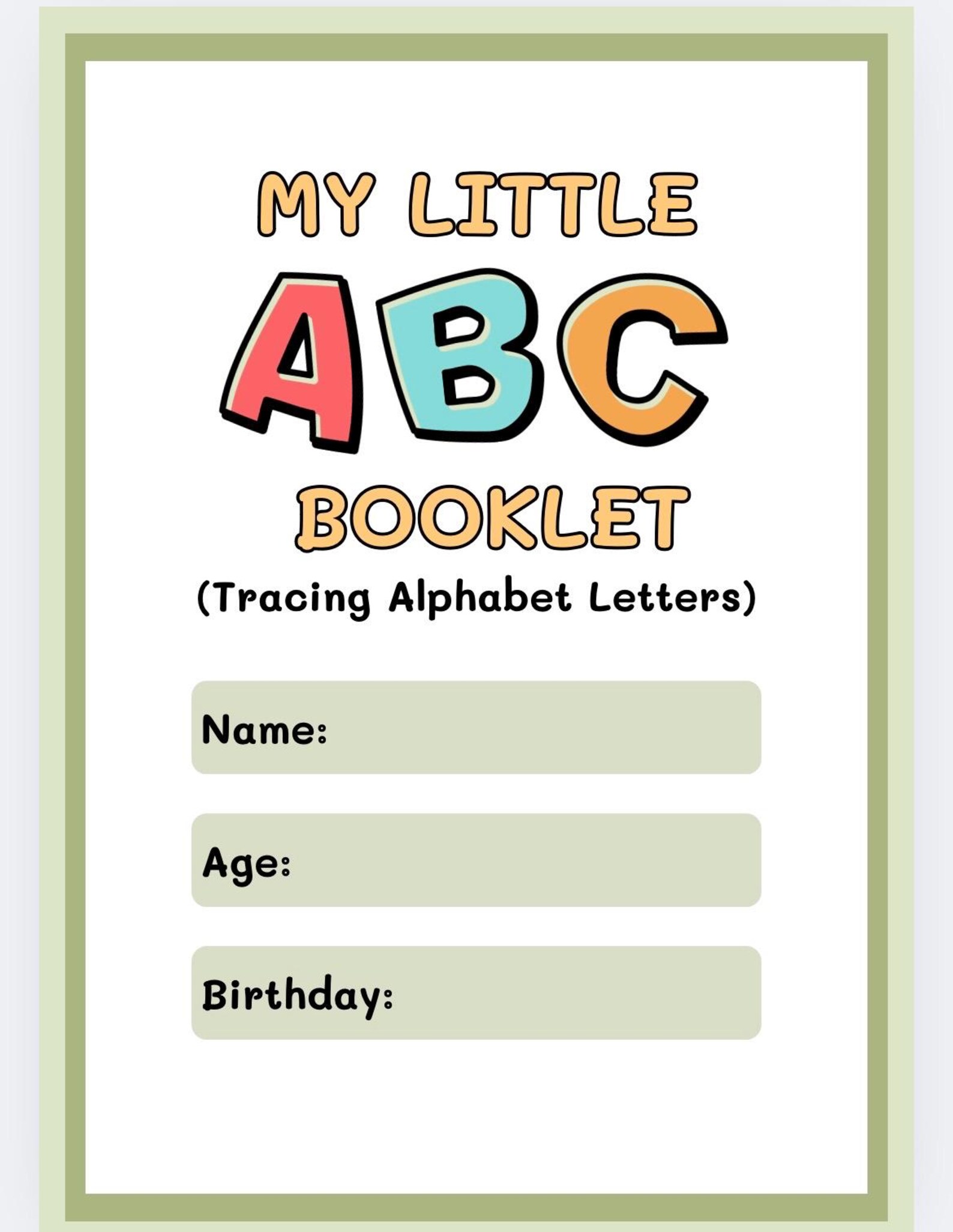 Tracing and Coloring Letters Workbooks/ Printables - Etsy