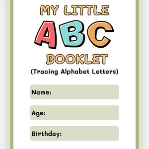 Tracing and Coloring Letters Workbooks/ Printables - Etsy