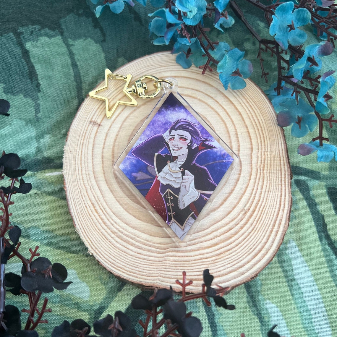 Stolas Keychain/ Human Stolas Helluva Boss - Etsy