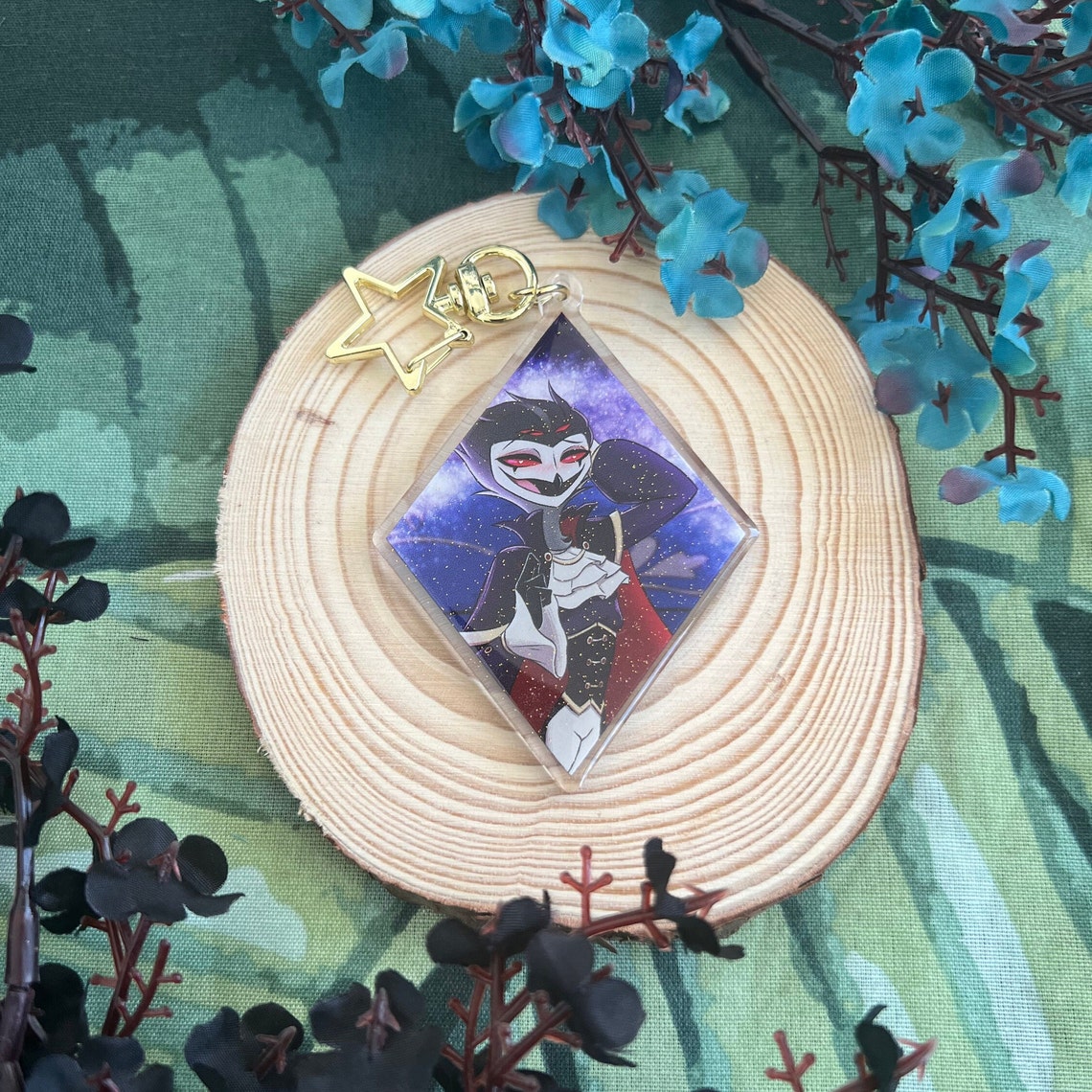 Stolas Keychain/ Human Stolas Helluva Boss - Etsy