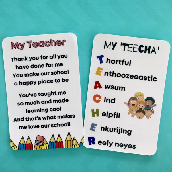 Teacher Assistant Poem - Etsy UK