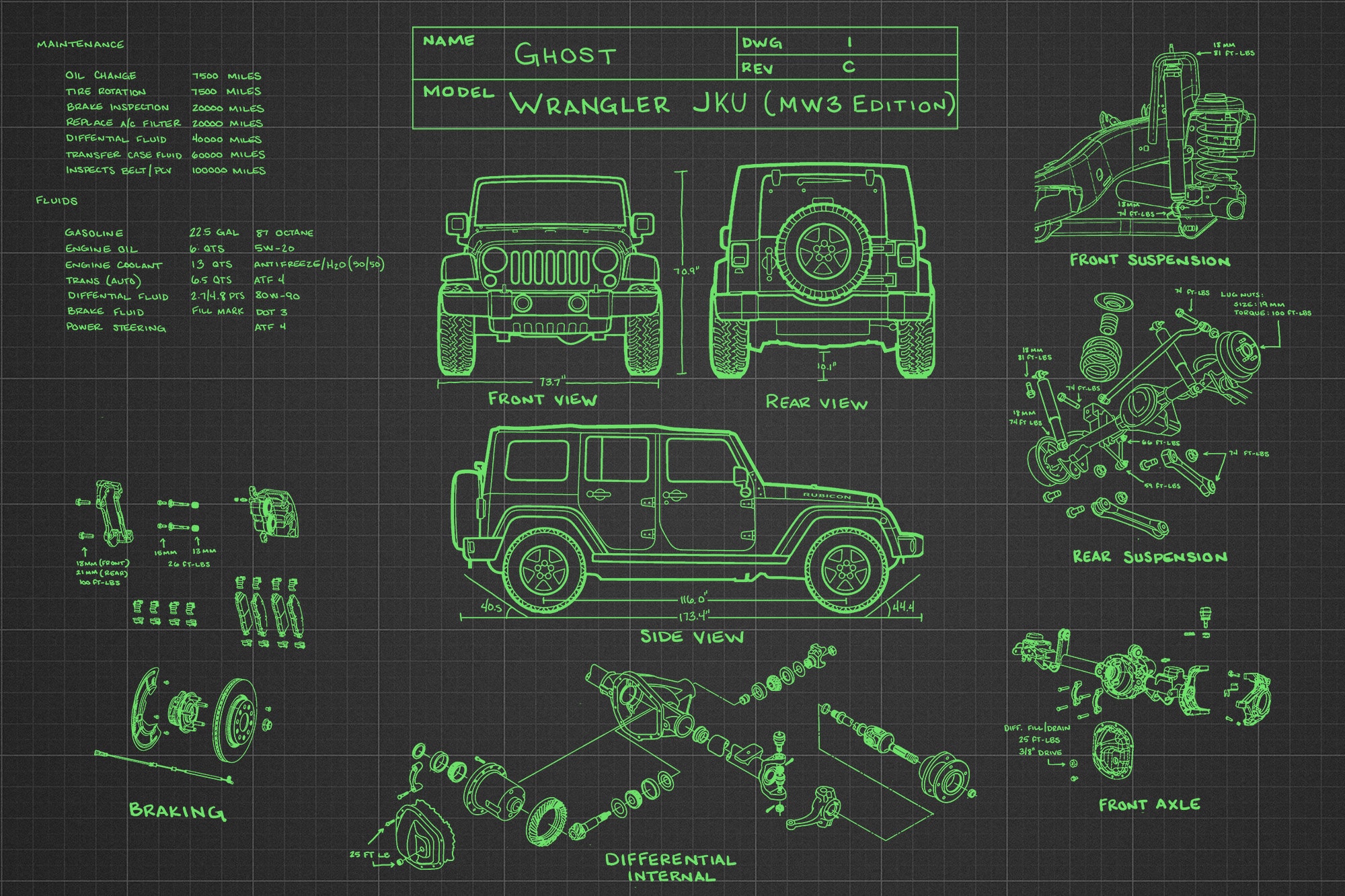 Jeep Cj Cad Drawing