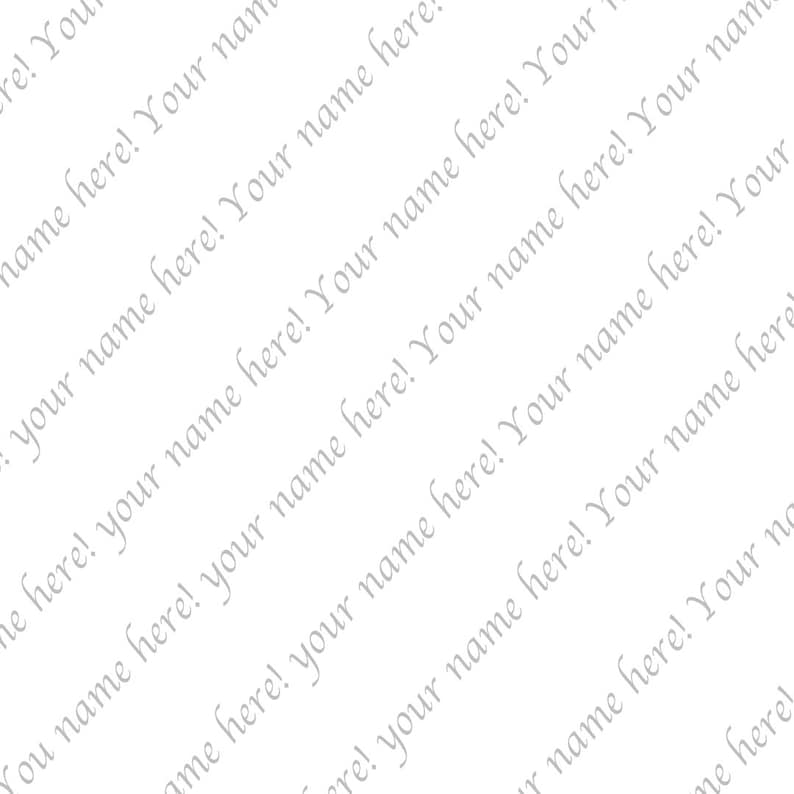Personalized Watermark, Company Name Watermark Customized Watermark PNG ...