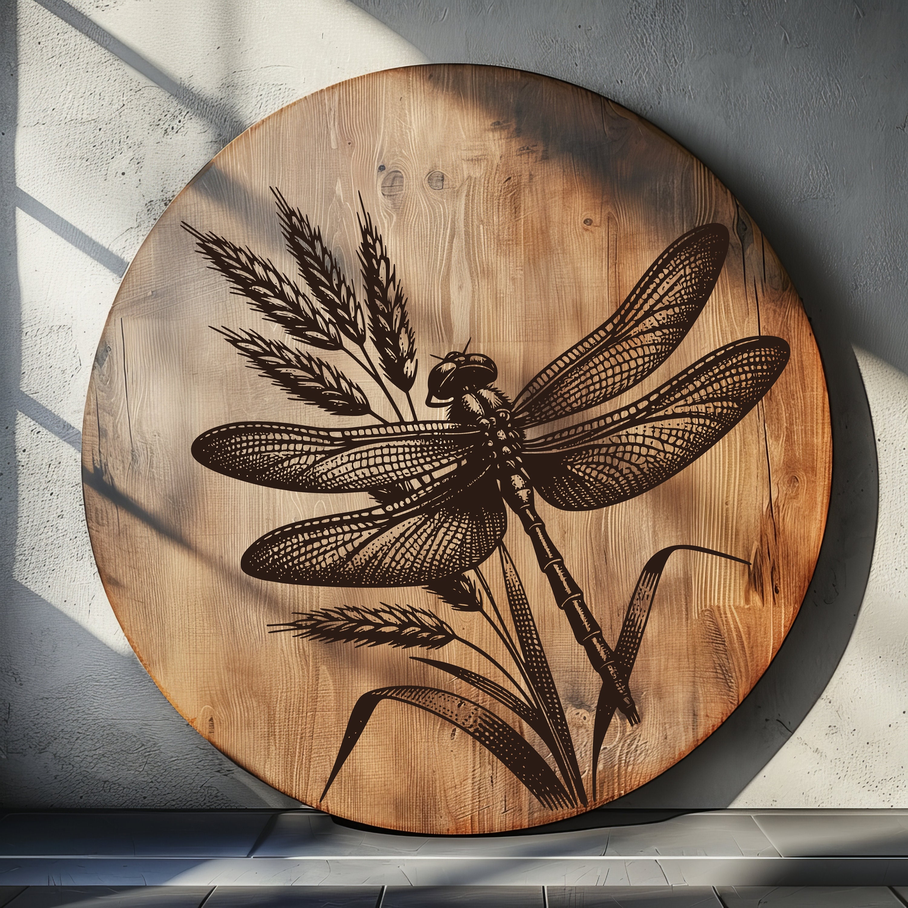 Dragonfly Charcuterie Board SVG, Cute Insect Cutting Board Digital File ...