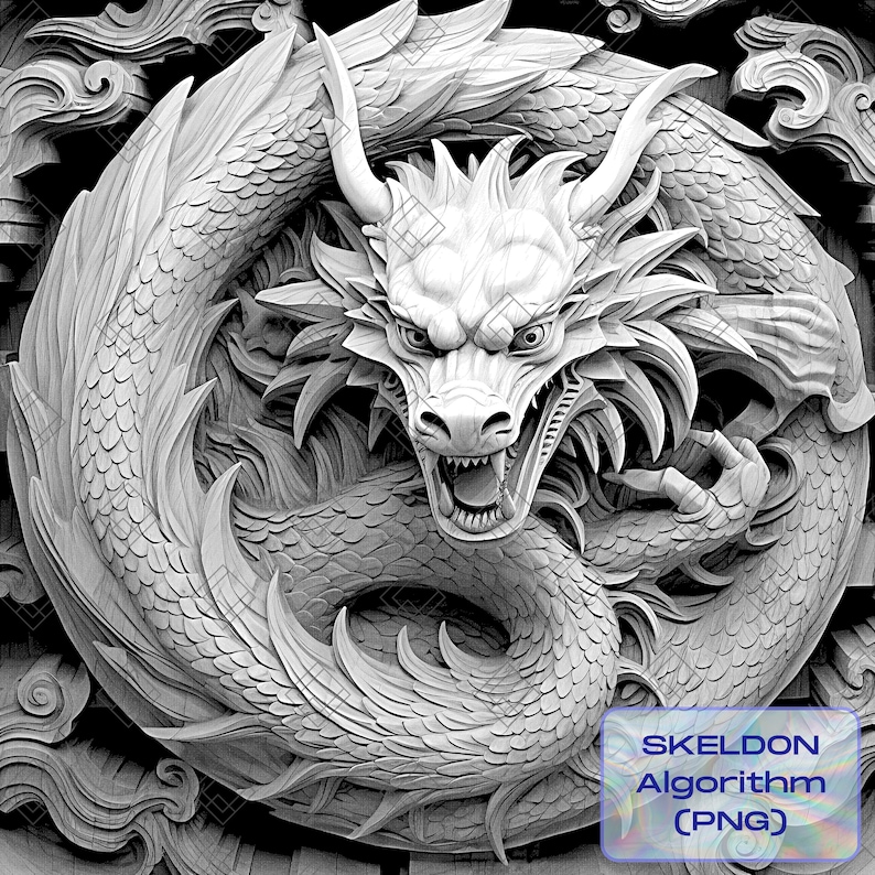 Dragon PNG, Laser Burn File, Wood Laser Cut File, Laser Cut File Dragon ...