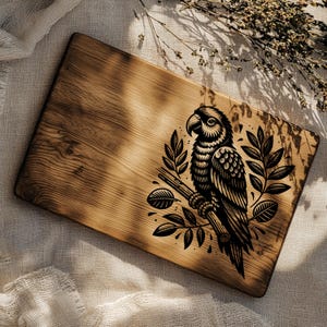 Parrot Charcuterie Board SVG, Exotic Cutting Board Digital File, Cheese ...
