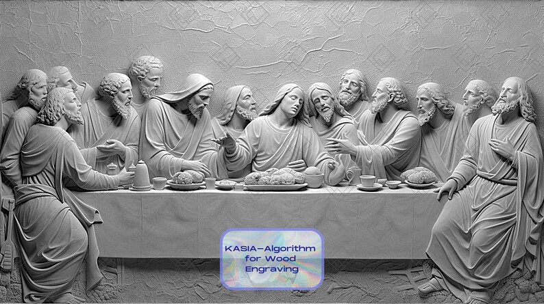 Last Supper Laser Engraving File, Slate PNG, Laser Cut Charcuterie ...