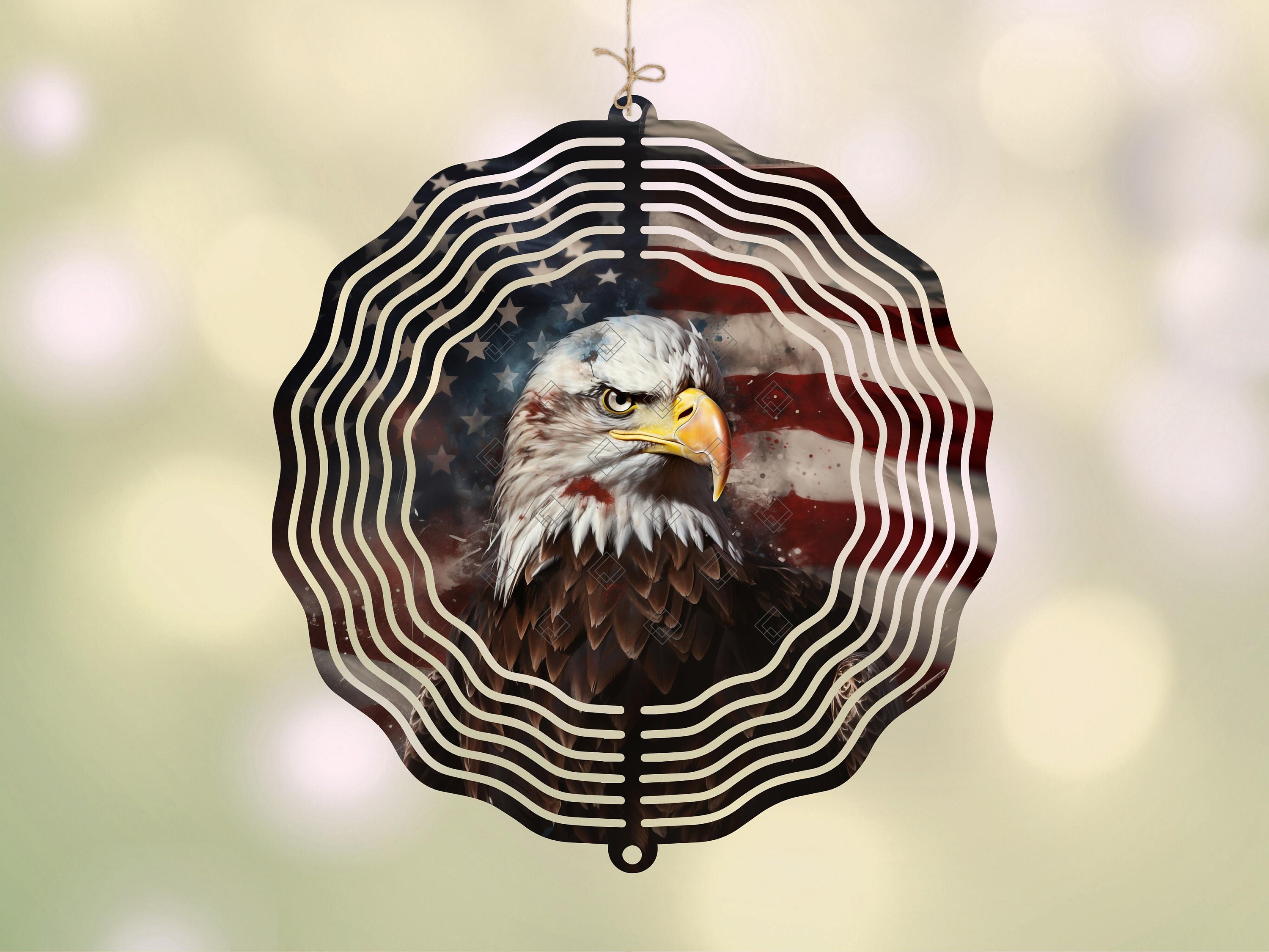 Eagle Wind Spinner PNG Memorial Day Wind Spinner Sublimation - Etsy