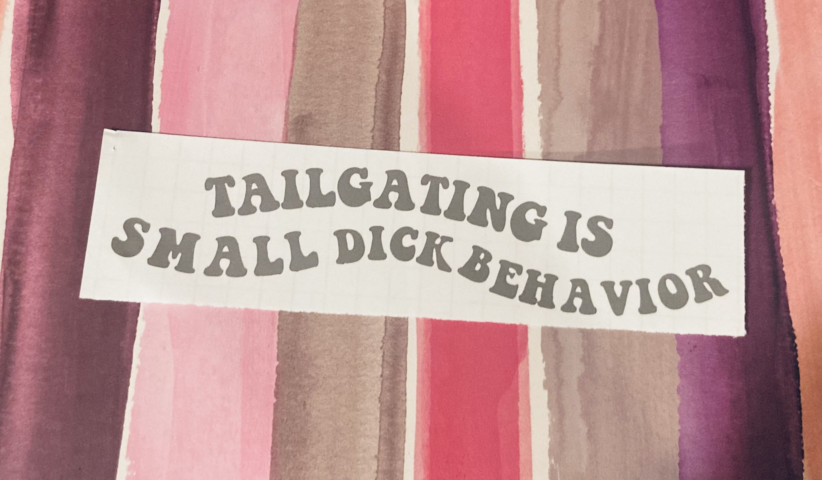 Tailgating Car Decal - Etsy