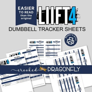 LIIFT4 Dumbbell Tracker Sheets | Easy to Track | Beachbody | Bodi ...