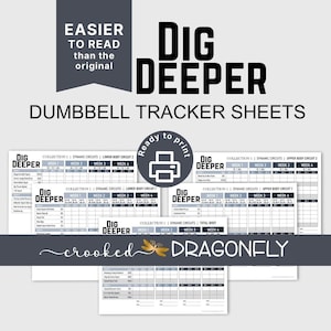 Dig Deeper (easy to Read) Dumbbell Tracker Sheets | Beachbody | Bodi ...