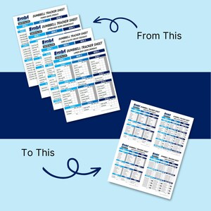 MBF Super Block Dumbbell Tracker Sheets | Beachbody | Bodi | Digital ...
