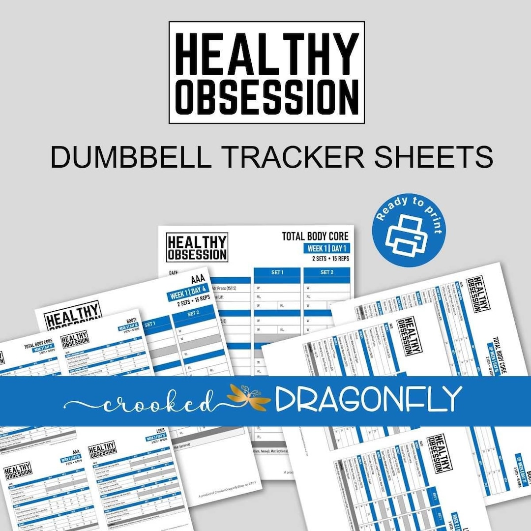 Healthy Obsession Dumbbell Tracker Sheets | Beachbody | Bodi | Digital ...