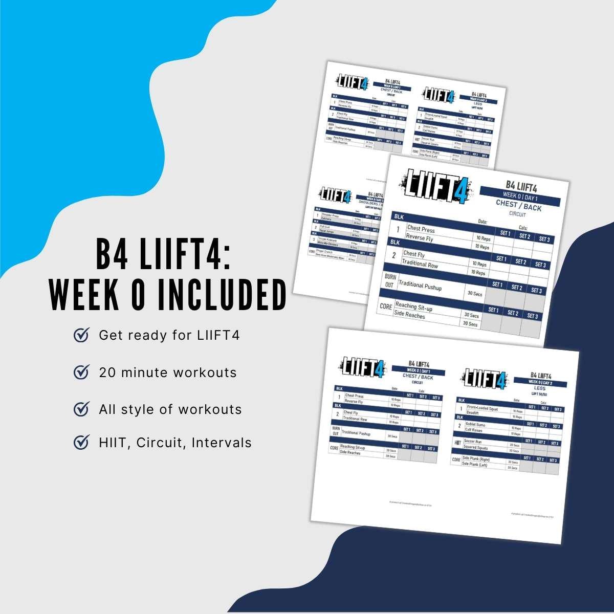 LIIFT4 Dumbbell Tracker Sheets | Easy to Track | Beachbody | Bodi ...