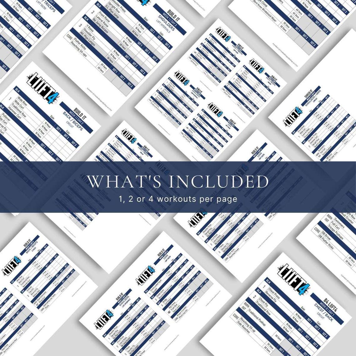 LIIFT4 Dumbbell Tracker Sheets | Easy to Track | Beachbody | Bodi ...