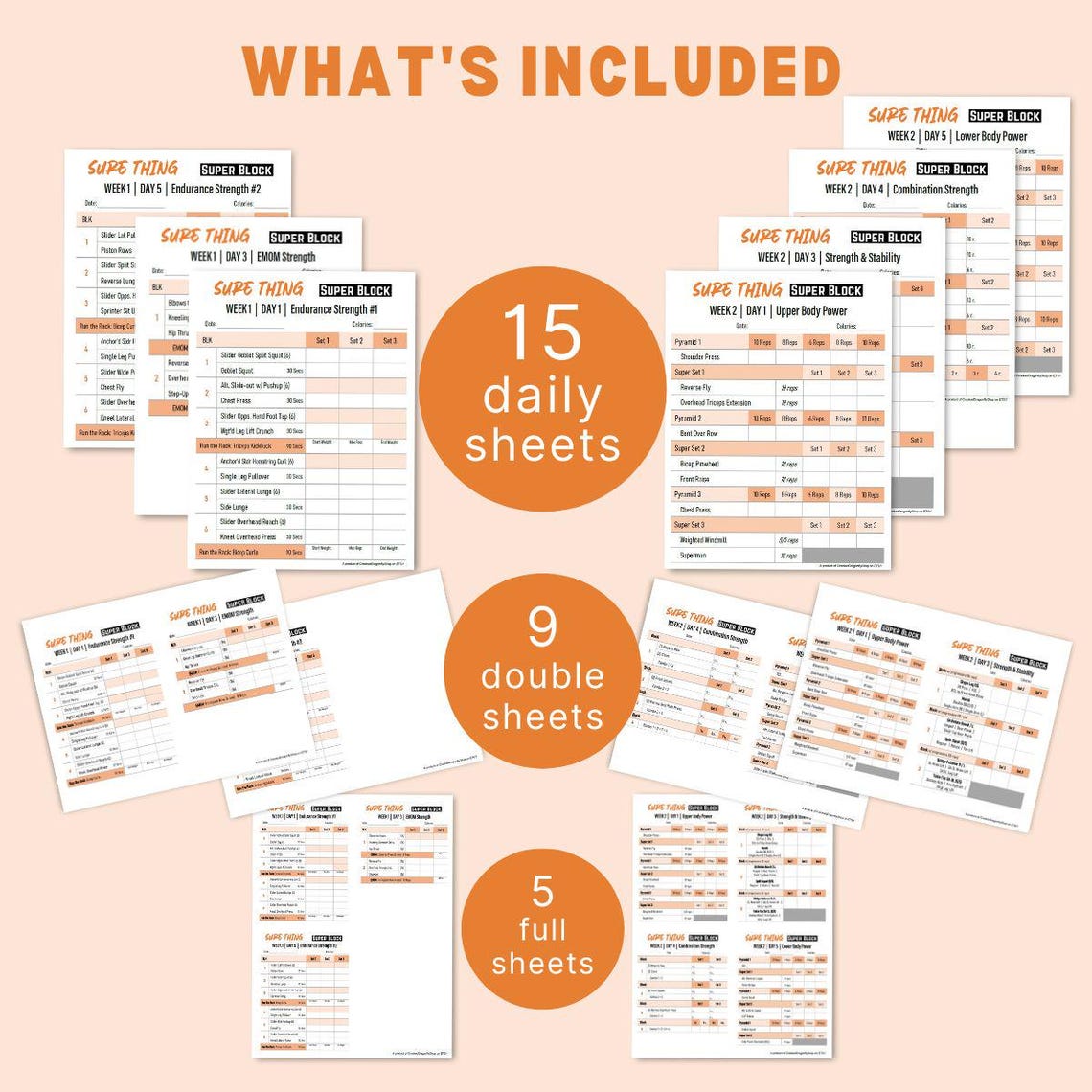Sure Thing Super Block Dumbbell Tracker Sheets - Beachbody Workout ...