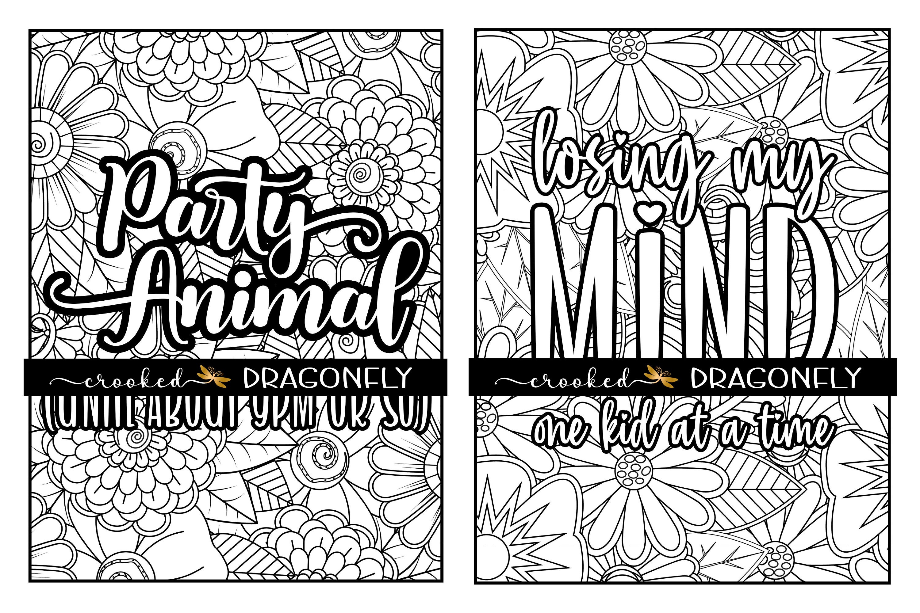 Sassy and Sarcastic Coloring Pages for Moms | Printable Pages | Digital ...