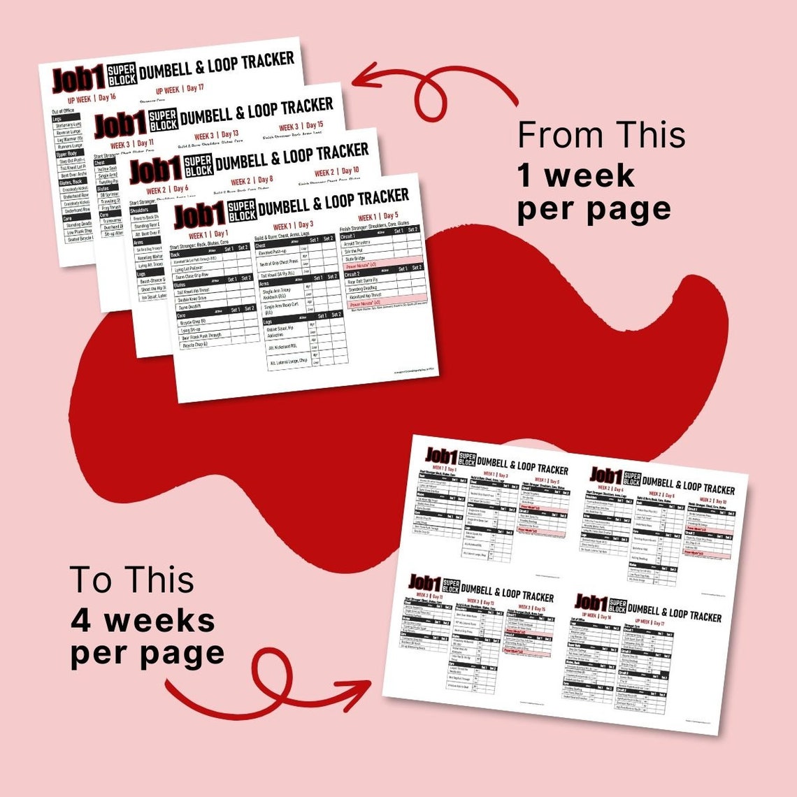 Job1 SUPER BLOCK Dumbbell & Loop Tracker | Beachbody | Bodi | Digital ...