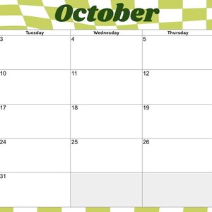 2023-24 Retro Colorful Editable Google Slides Calendar - Etsy