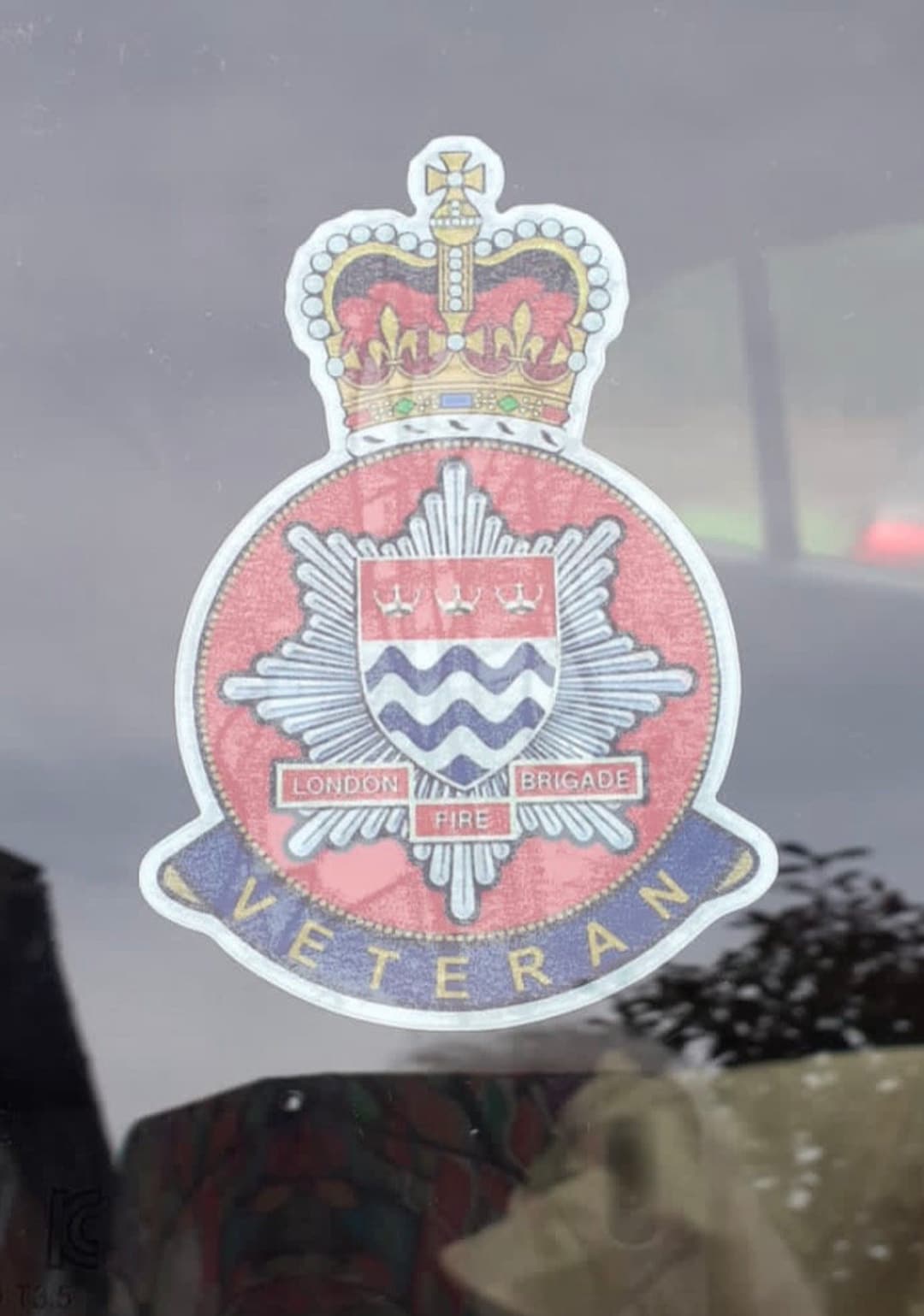 100mm Internal Vinyl Armed Forces Veteran London Fire Brigade Lfb Fire ...