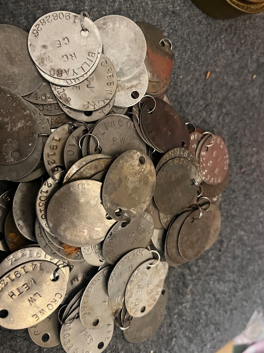 Ww2. to 1960s British Army Dog Tags Un Researched Singles and Pairs - Etsy
