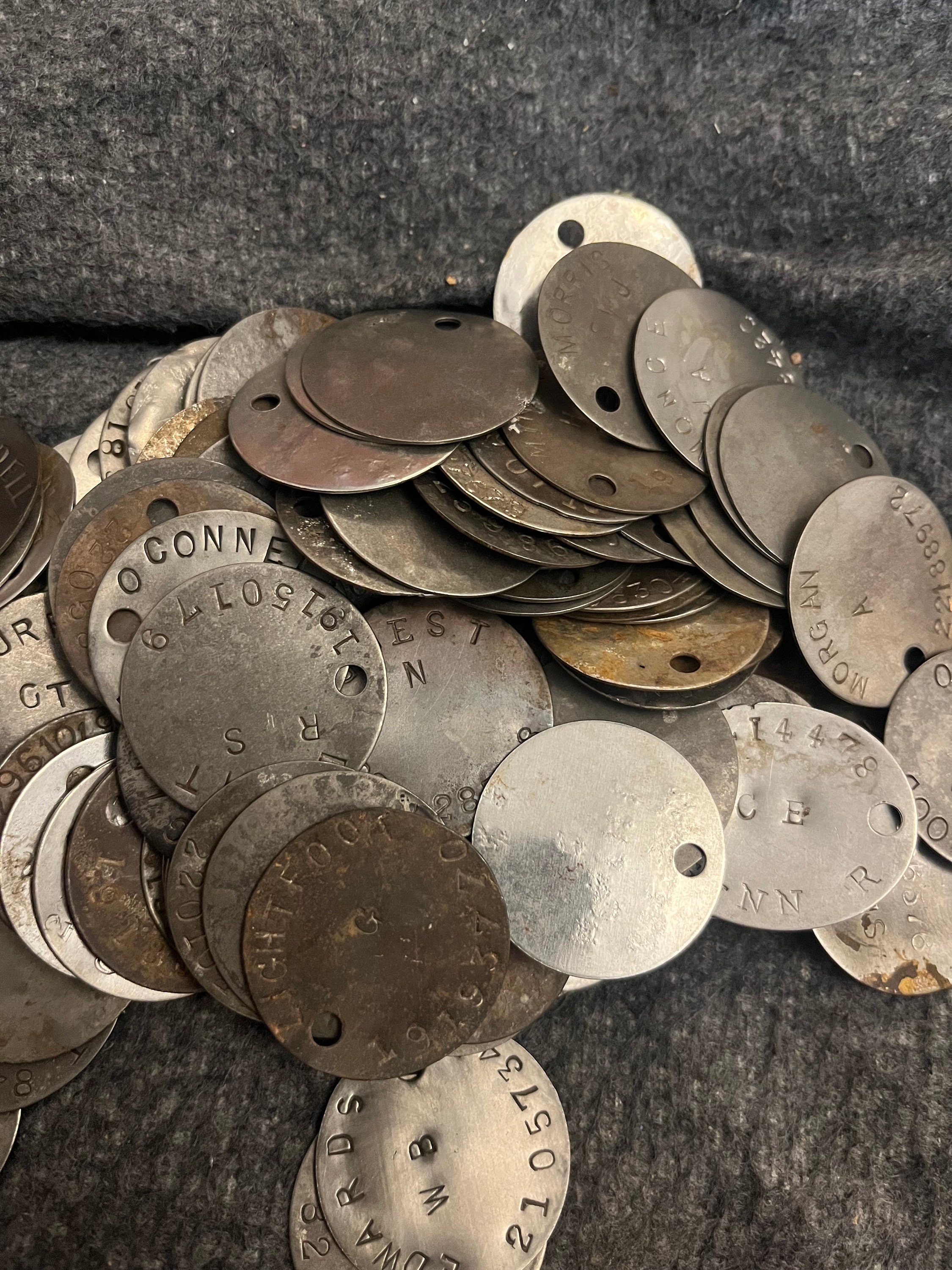 Ww2. to 1960s British Army Dog Tags Un Researched Singles and Pairs - Etsy