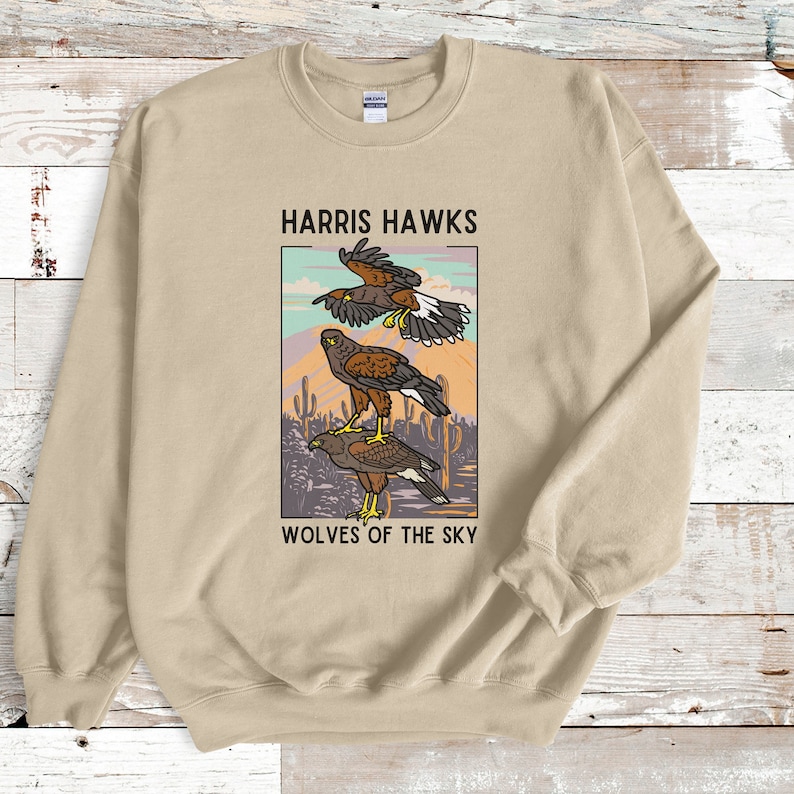 Falconry Sweatshirt, Birds of Prey, Harris Hawk Sweater Gift for Men ...