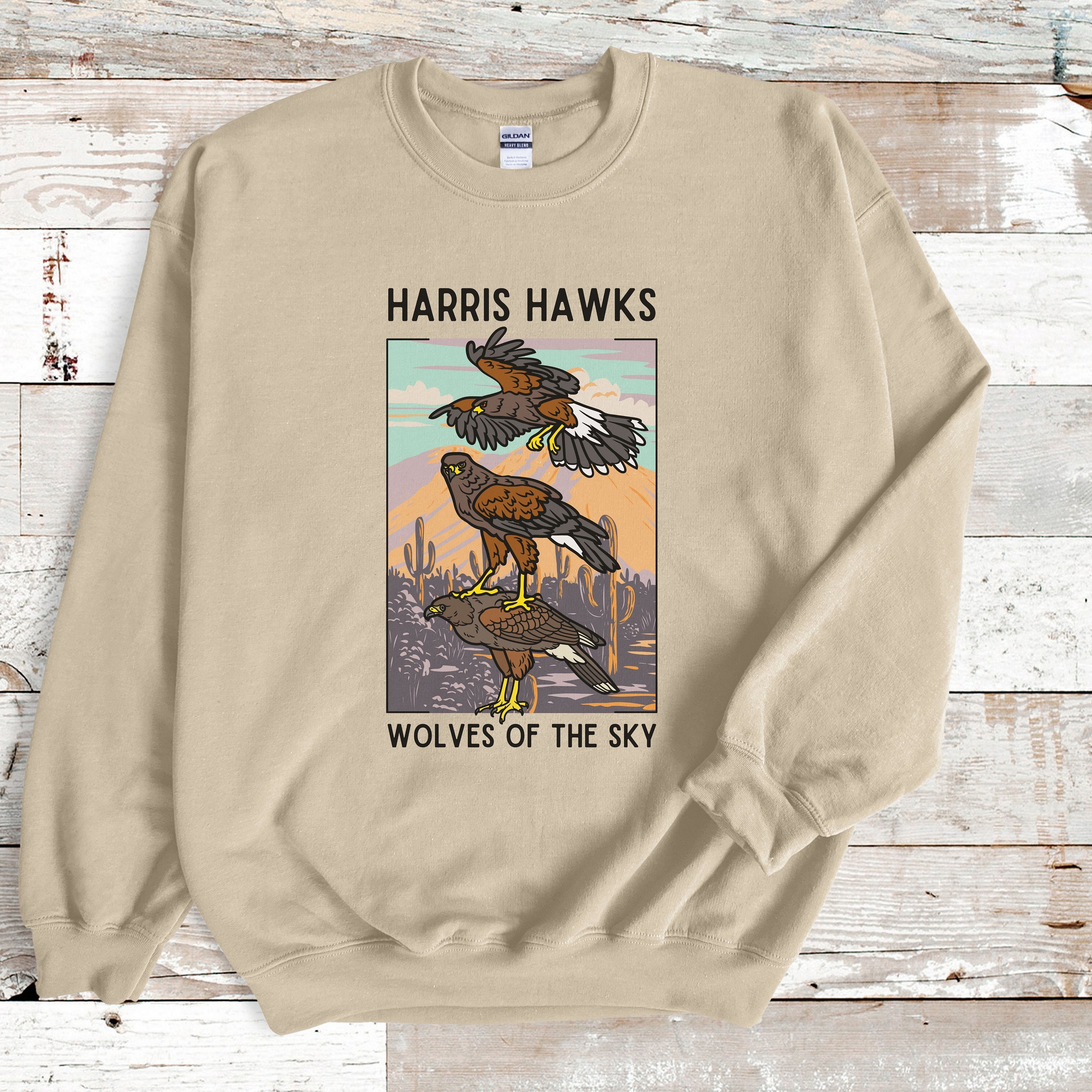 Falconry Sweatshirt, Birds of Prey, Harris Hawk Sweater Gift for Men ...